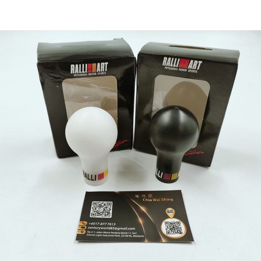 Proton Wira Waja Gen2 Ralliart Gear Knob Black & White Ralliart Gear ...