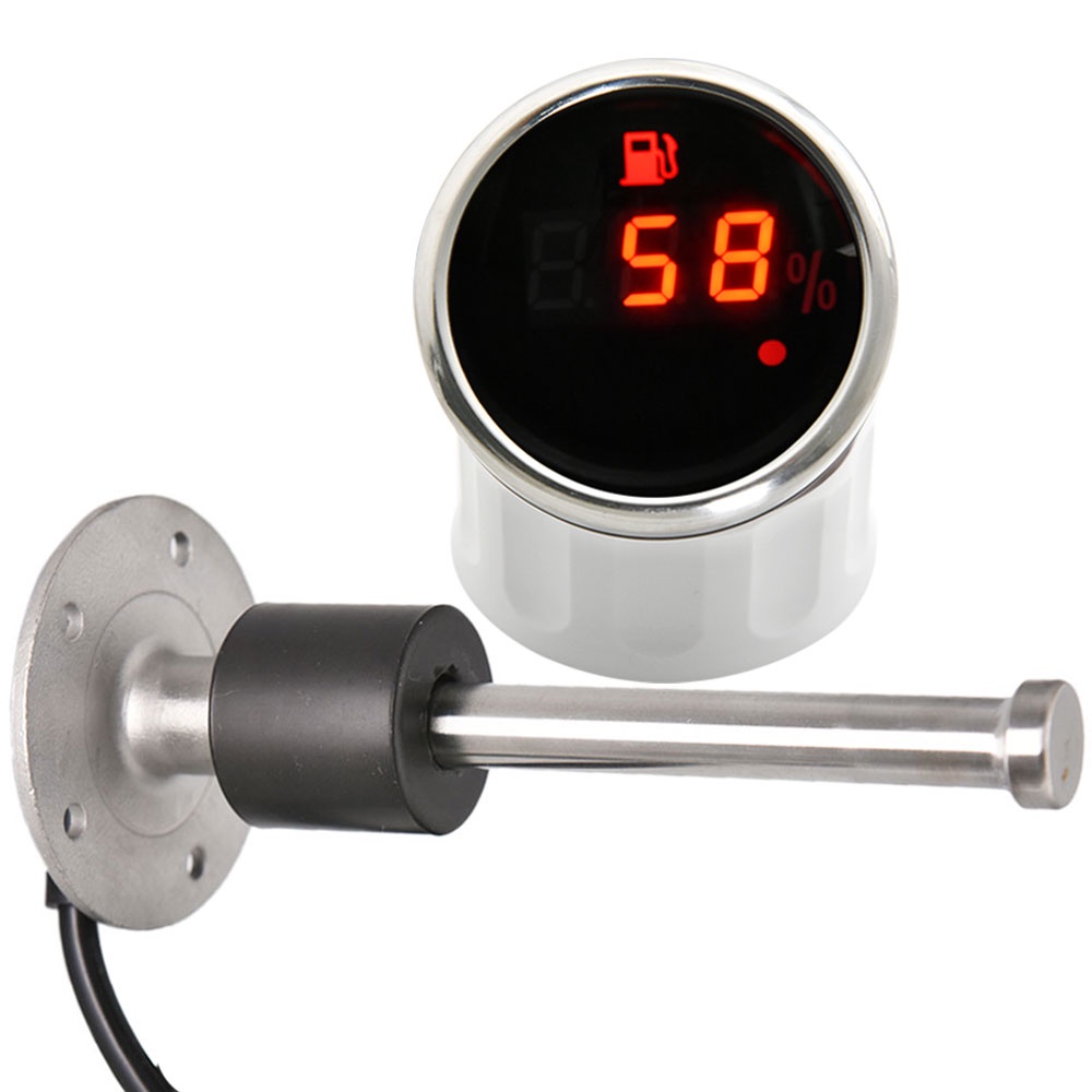 2'' 52mm Marine Boat Car Digital Fuel Tank Level Gauge 0-190Ω ...