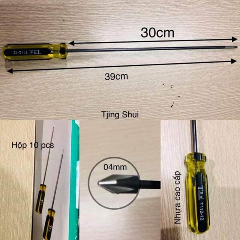 5-mm 2-sided, 4-sided plastic-handled screwdriver used in repairing ...