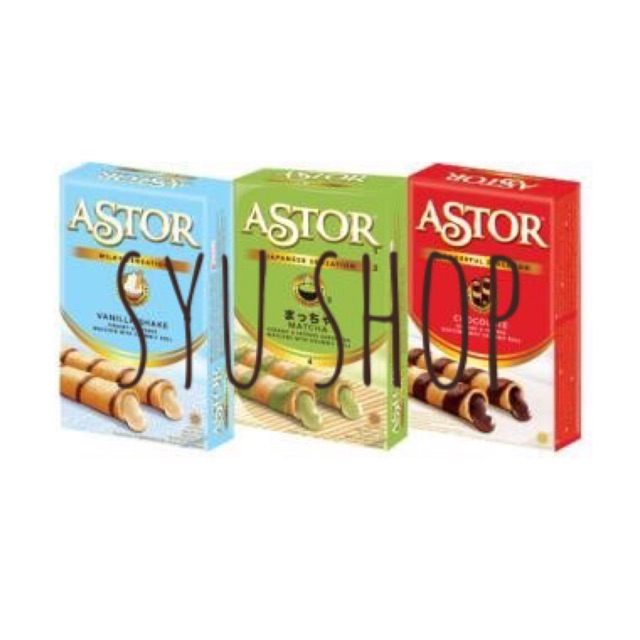 Astor greentea matcha vanilla chocolate box 40 gr | Shopee Philippines