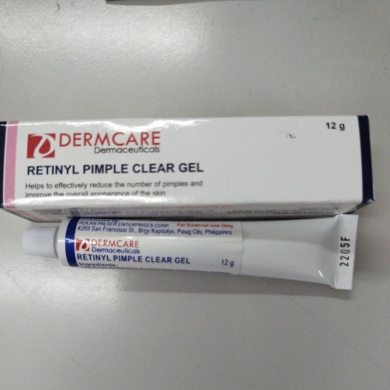100% AUTHENTIC DERMCARE Retinyl Pimple Clear Gel 12g | Shopee Philippines