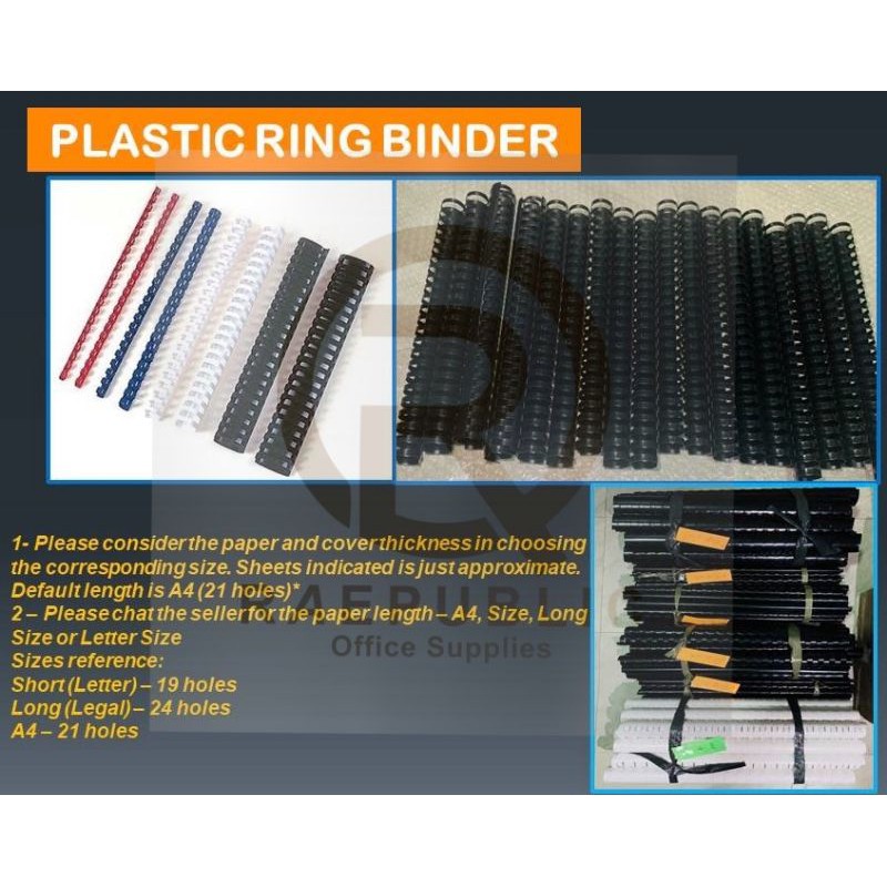 20PCS PLASTIC RING BINDER | Shopee Philippines