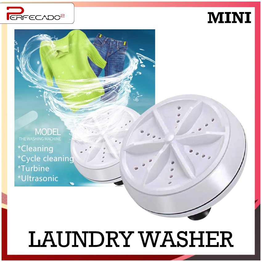 Mini Washing Machine Ultrasonic Turbine Washing Machine Home Portable ...
