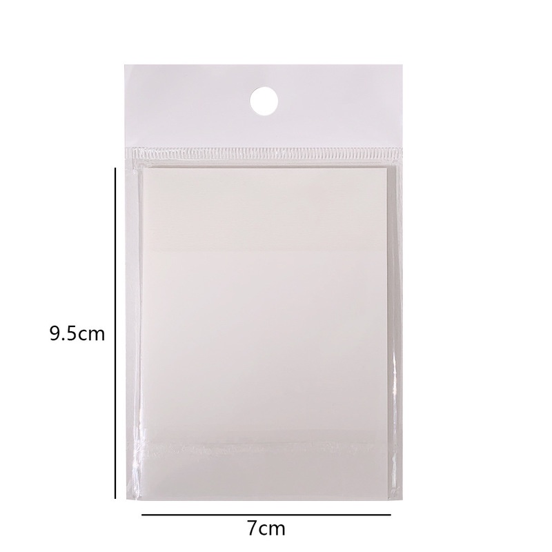 50 Sheets Waterproof PET Transparent Memo Pads Sticky Notes Daily To Do ...