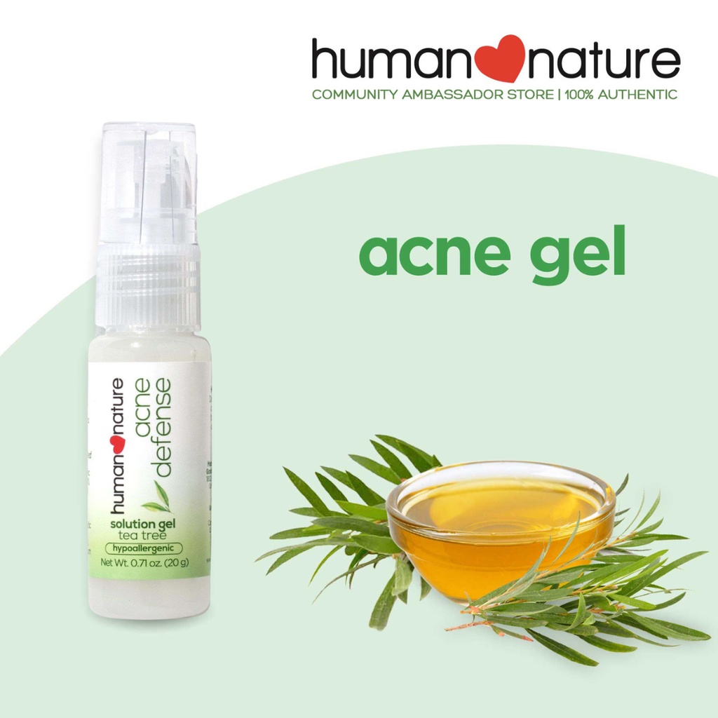 Human Nature Acne Defense Solution Gel Clinically Tested 20g | Shopee ...