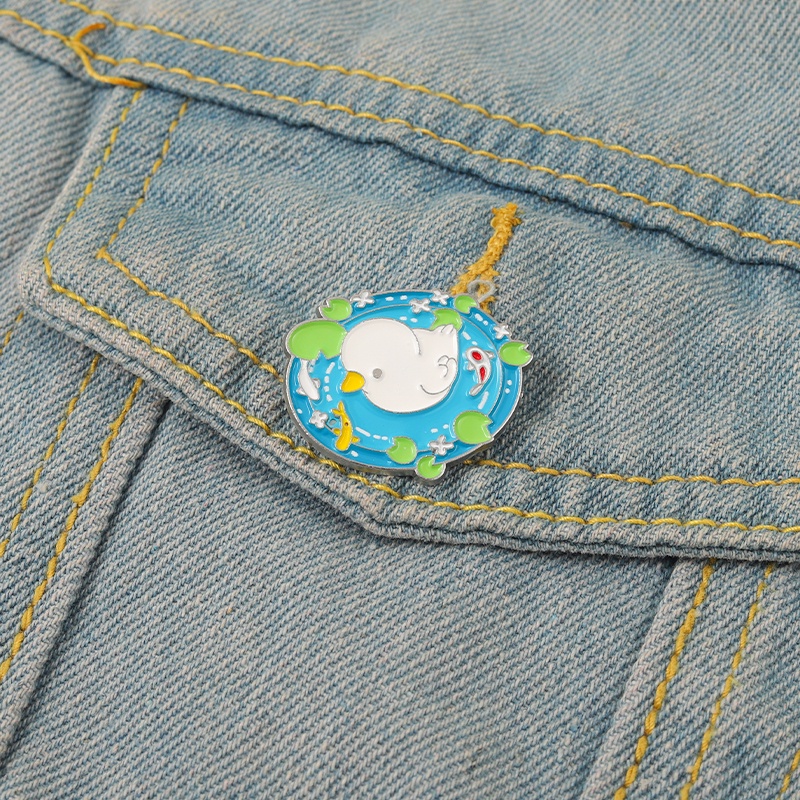 Little Duck Enamel Pins Duckling Brooches Lapel Badges Cartoon Funny ...