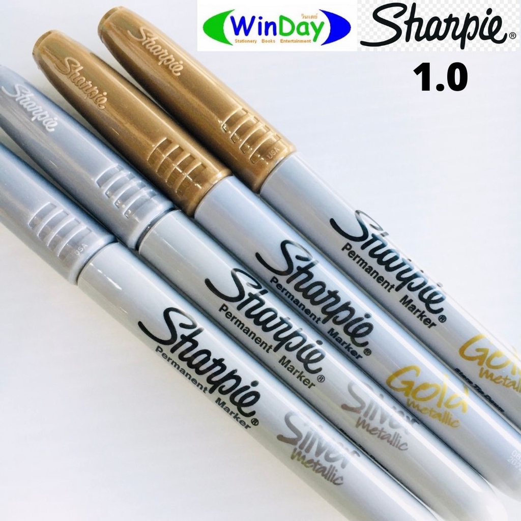 Sharpie Pen Sharp Metallic marker 1.0 Gold Silver | Shopee Philippines