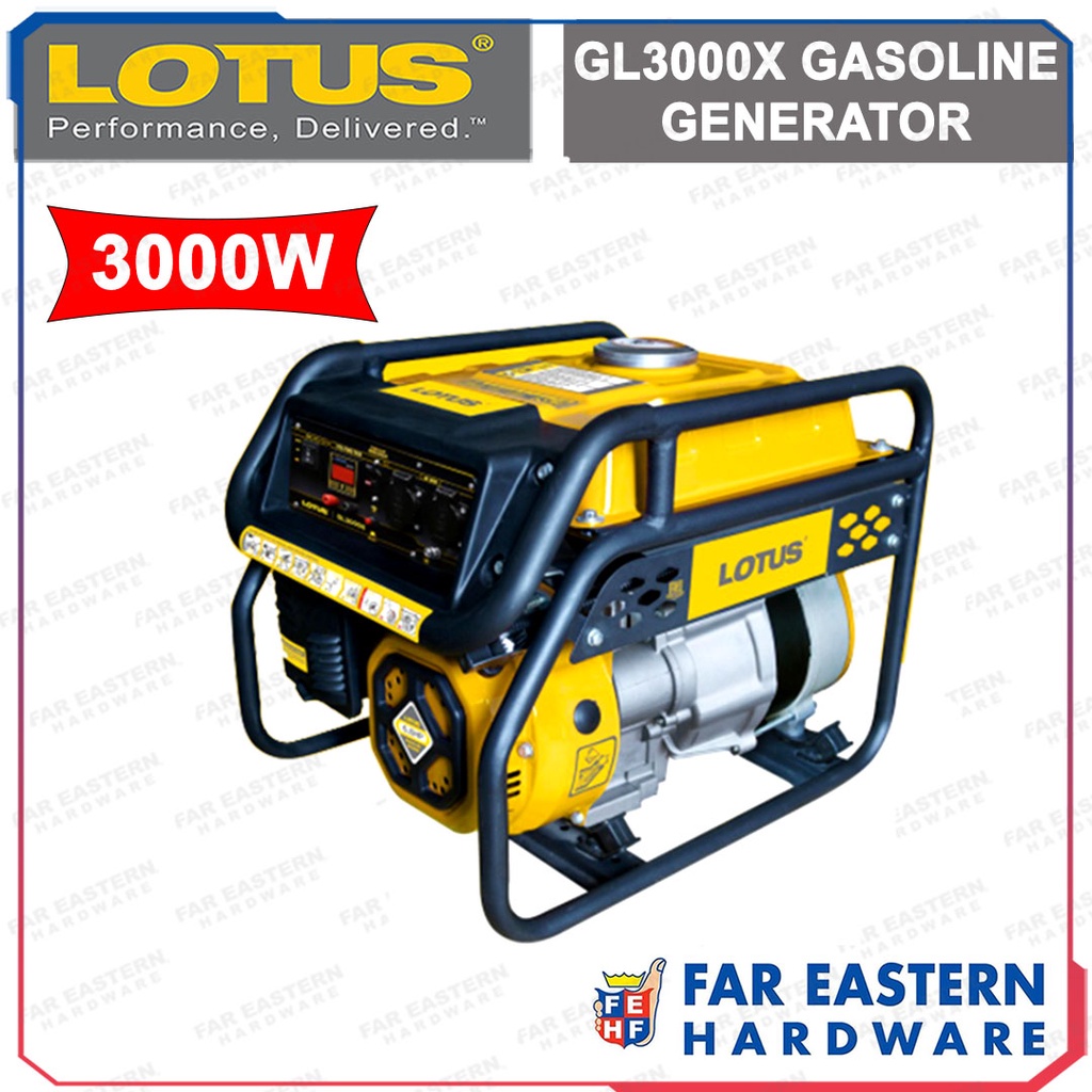 LOTUS Gasoline Generator 3000W Genset GL3000X LTGEN | Shopee Philippines