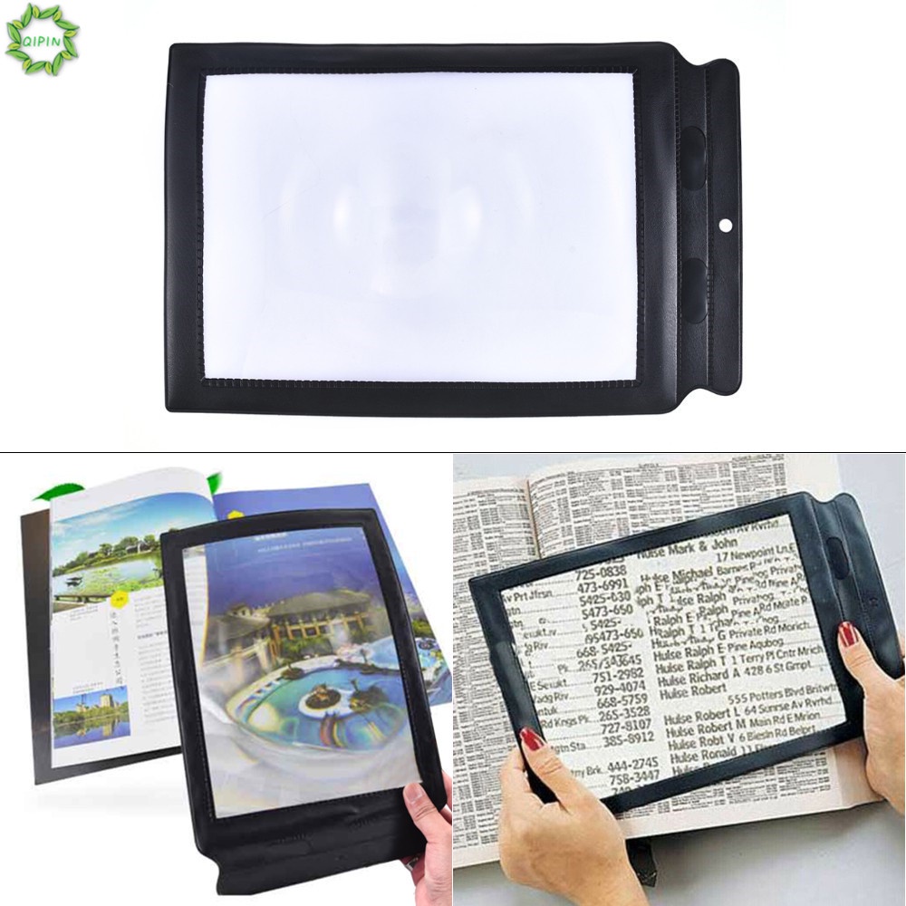 Cod Qipin PU Leather Full Page Magnifier A4 Sheet Big Large Magnifying ...