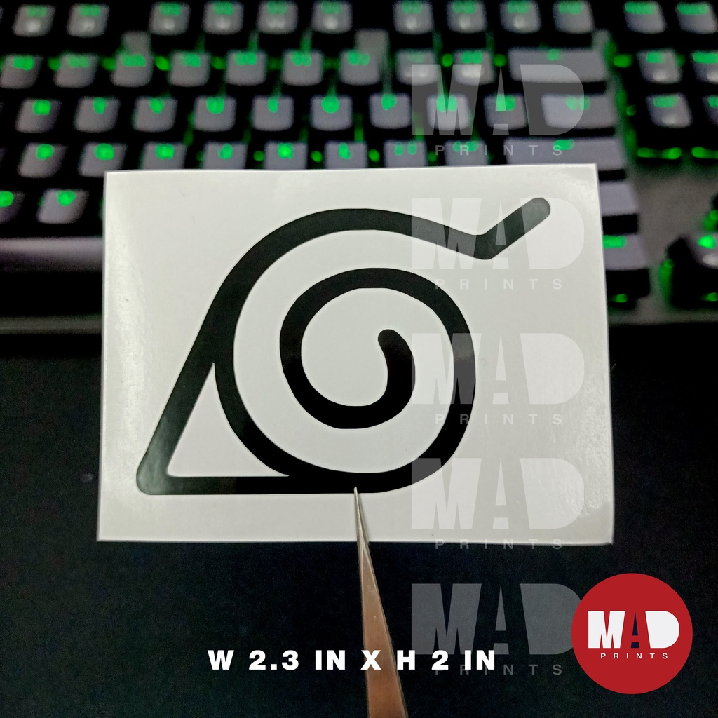 Naruto - Hidden Leaf (Konoha) Symbol Sticker Vinyl Decal | Shopee ...