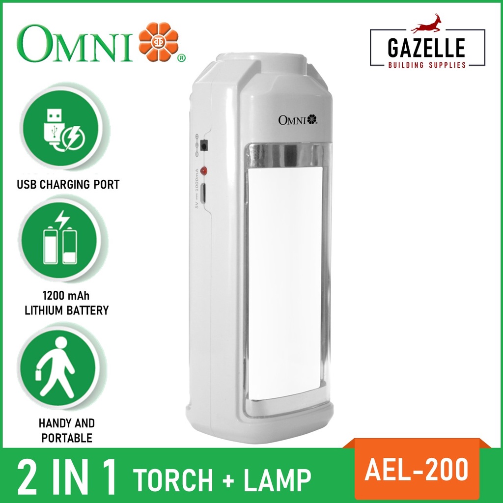 OMNI Rechargeable Lamp Emergency Light - AEL-200 / AEL-010 / AEL-100 ...