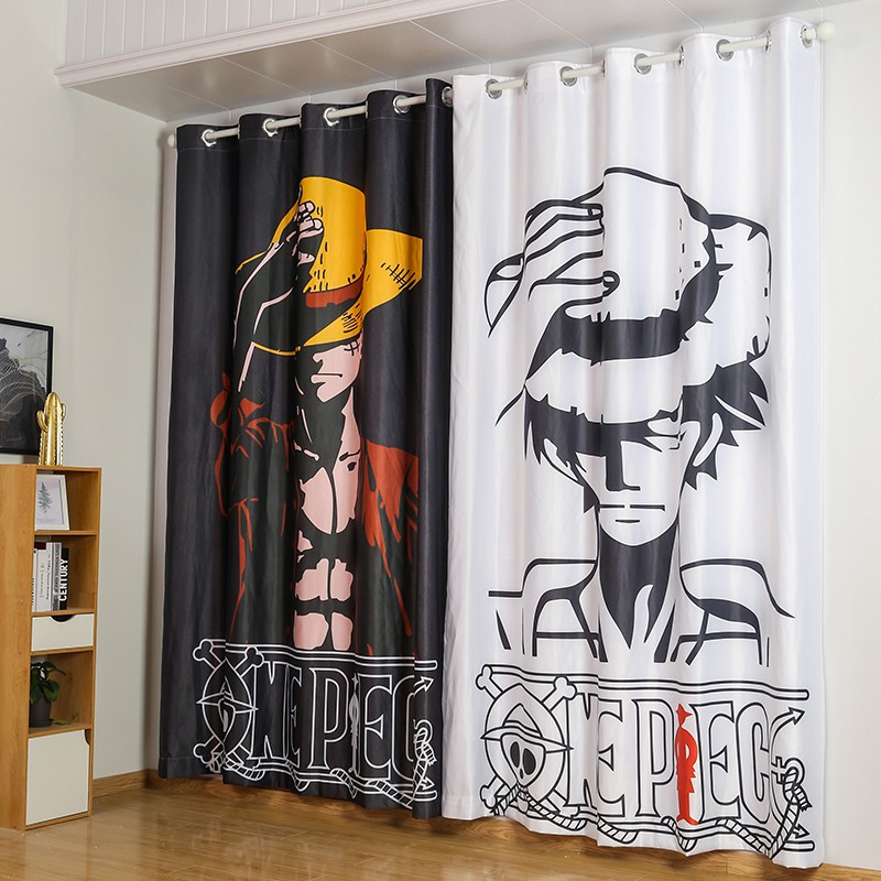 Customization+One Piece Blackout Curtain Cartoon Anime Luffy Comes To ...
