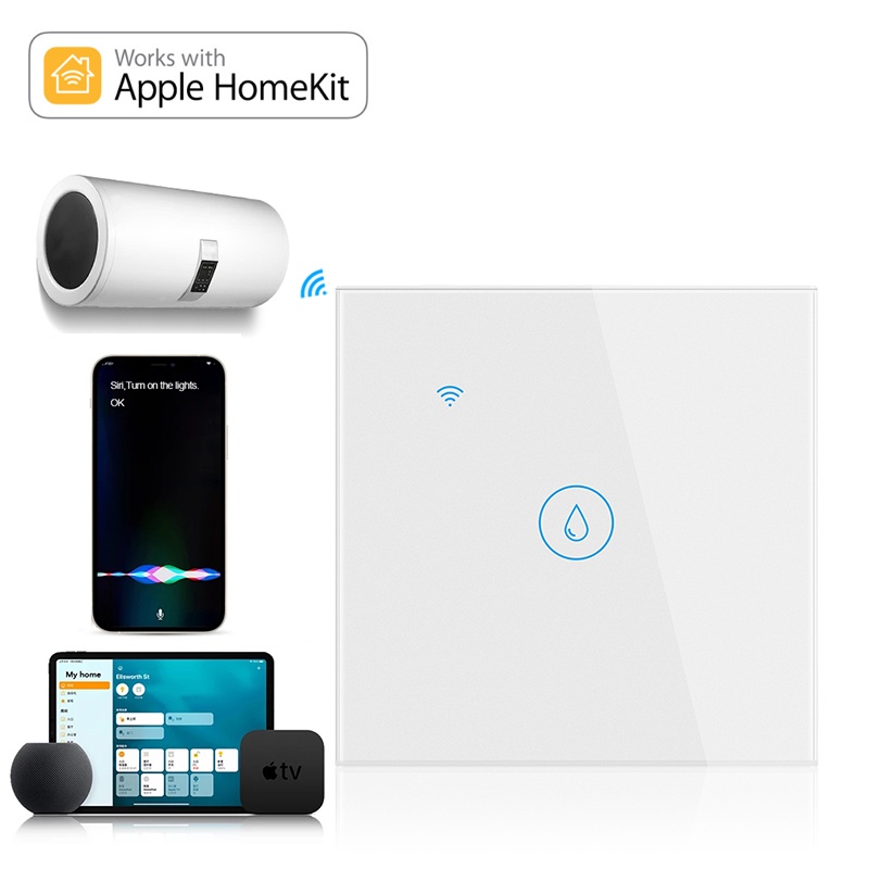 Homekit 20A Wireless Touch Wall Boiler Water Heater Switch | Shopee ...
