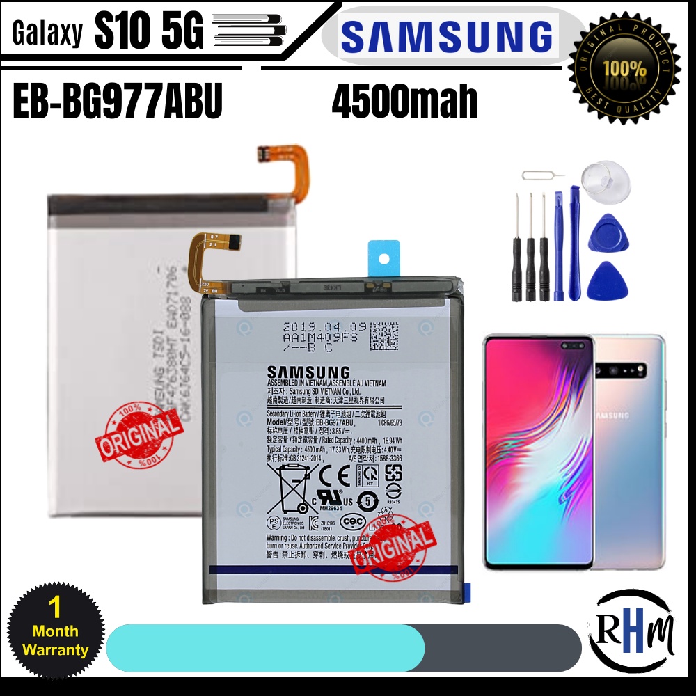 SAM SUNG S10 5G Battery, Model EB-BG977ABU, Original Li-ion Battery ...