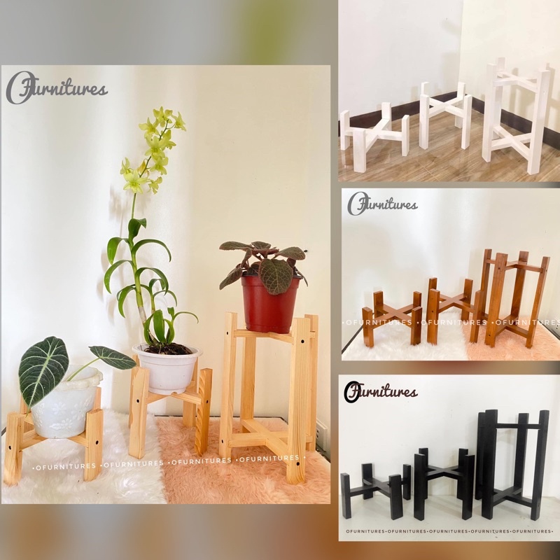 BEST SELLER: OF010 WOOD PLANT STAND as low as Php.99 & low shipping fee ...