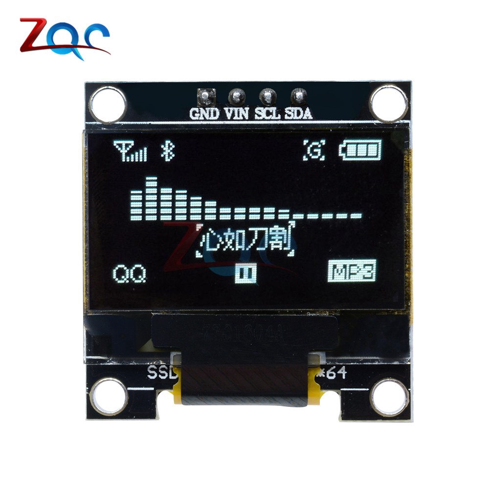 0.96 inch IIC Serial White OLED Display Module 128X64 I2C 12864 LCD ...