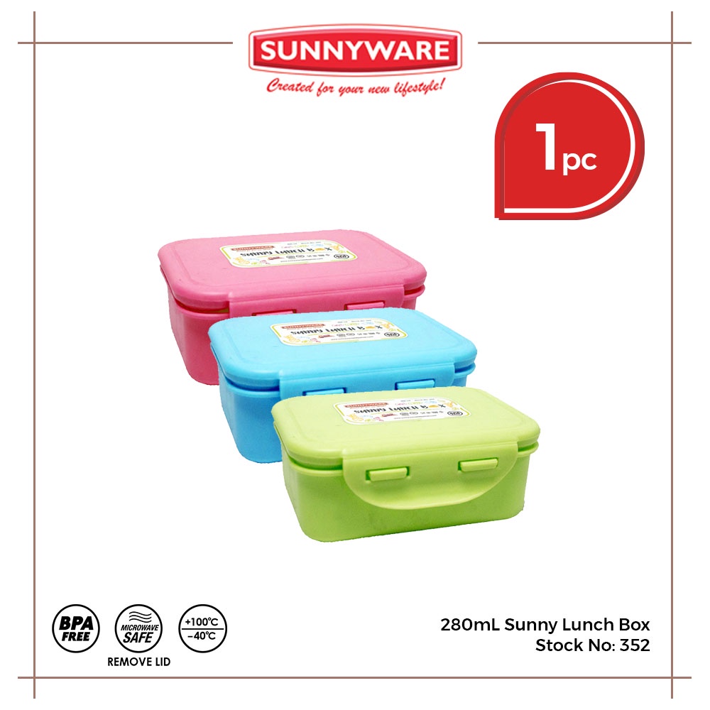 Sunnyware 352 Lunch Box bento | Shopee Philippines