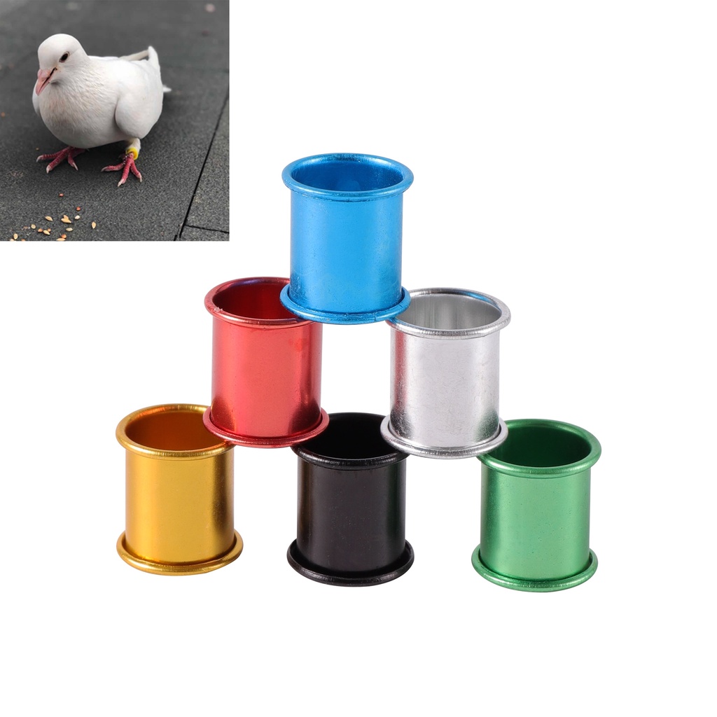 120 pcs Aluminum pigeon foot ring 0.8*1cm Bird Identification Race ...