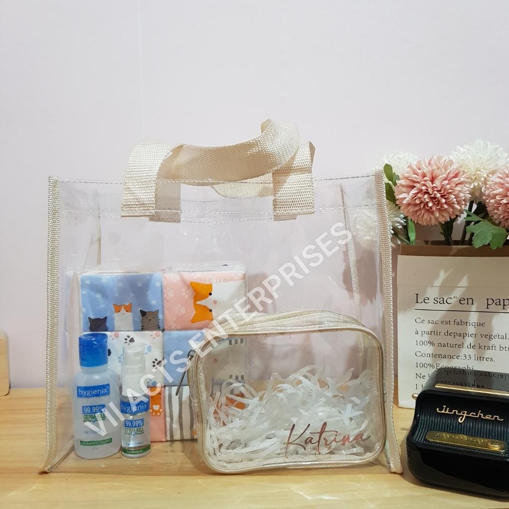 TOTE BAG TRANSPARENT/CLEAR | Shopee Philippines