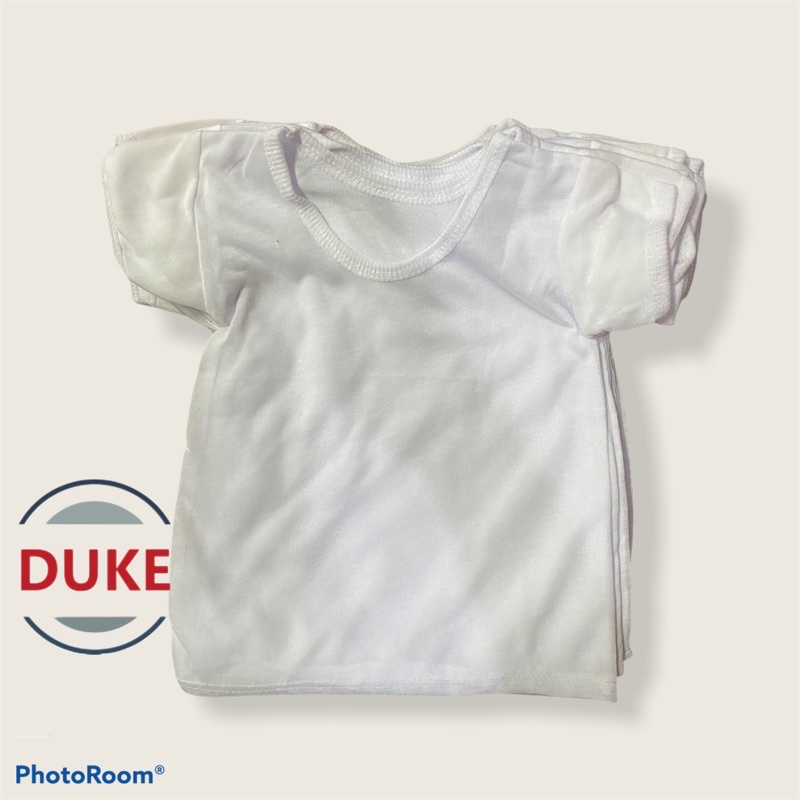 COD 12 pcs Baby Tops White Sando Sabrina T-shirt Muscle Aircon Sando ...