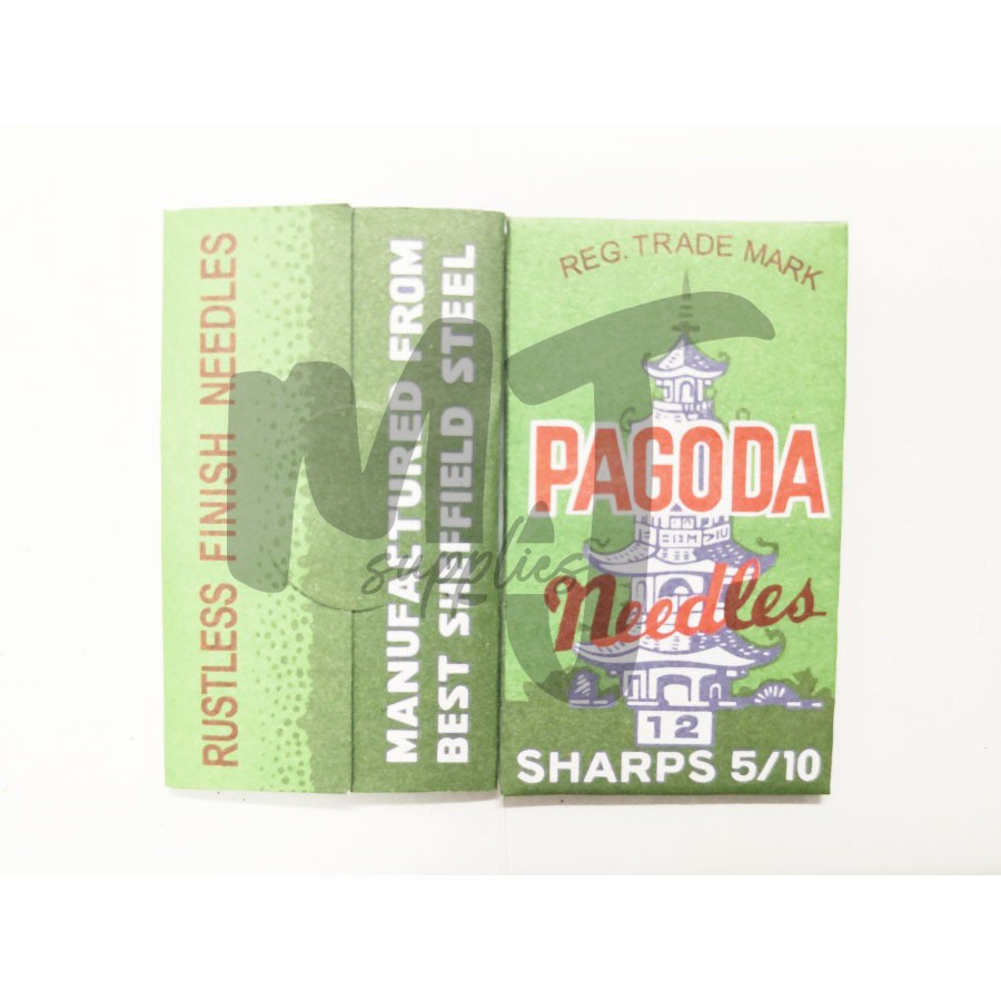 2 PACKS. Corona Pagoda Sewing Needle Nickle Plated Karayom Tahi (in ...