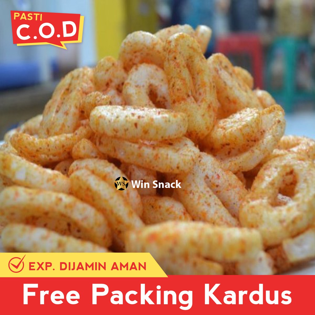 Snack KILOAN SNACKS SPICY FISH RING / FISH CRACKERS / SPICY CRACKERS ...