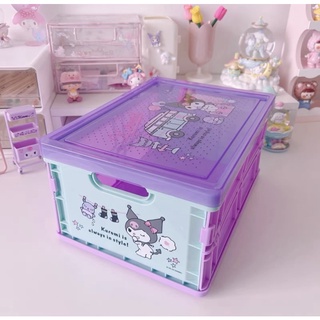 808-large Transparent Folding Desktop Storage Organizer Box Book Toy ...