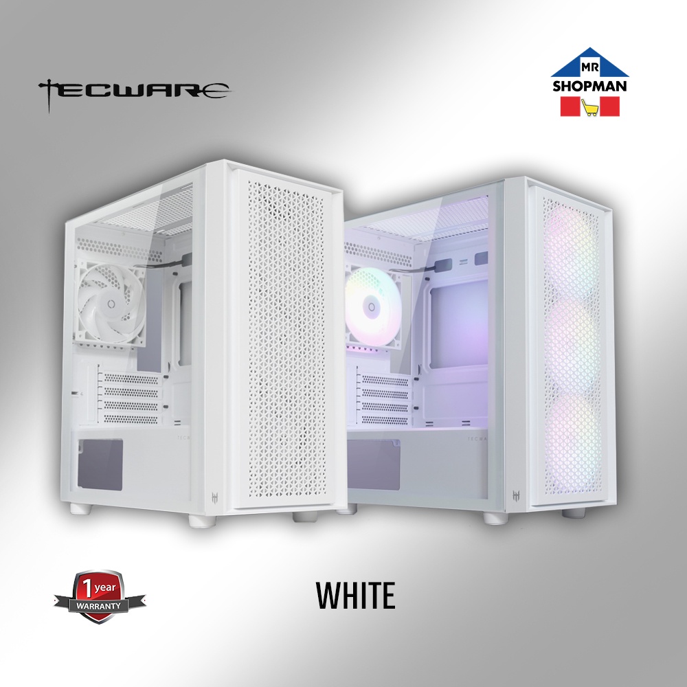 Tecware Neo M TG w/ Omni ARGB Fans MATX Desktop Computer PC Case ...