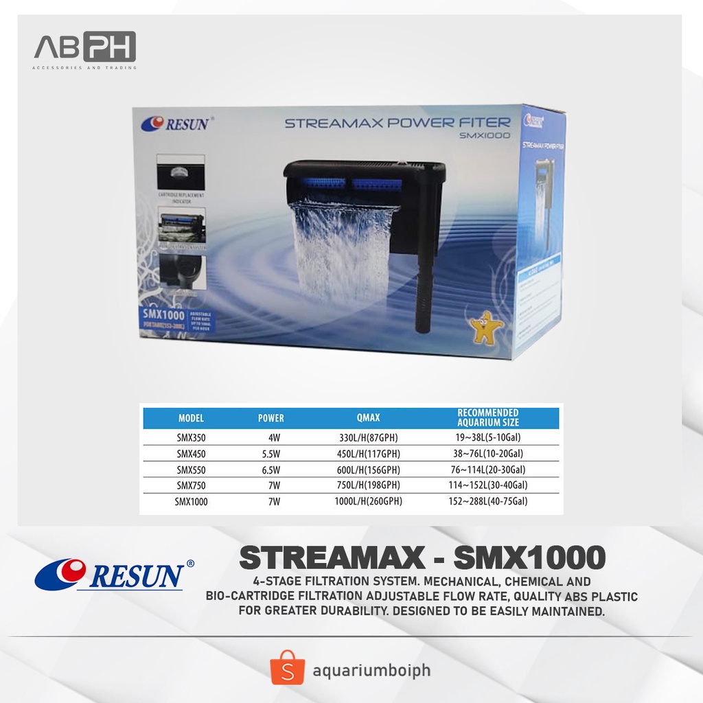 Resun Streamax Power Filter | Shopee Philippines