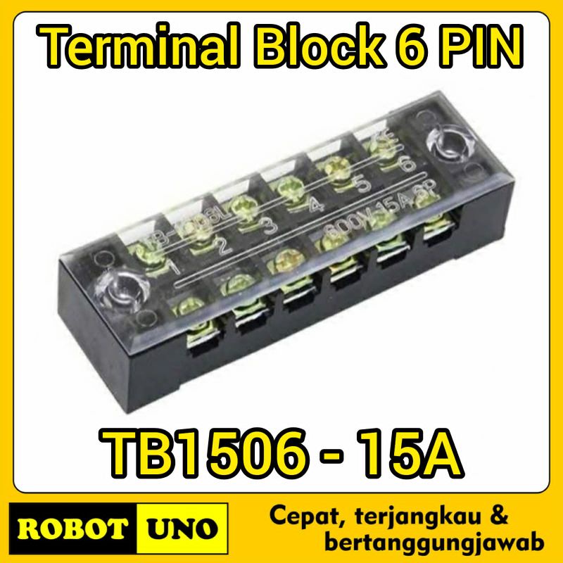 Terminal Block TB1506 15A Terminal Block Pole 15A TB-1506 15A 600V ... Terminal Block TB1506 15A Terminal Block Pole 15A TB-1506 15A 600V ...