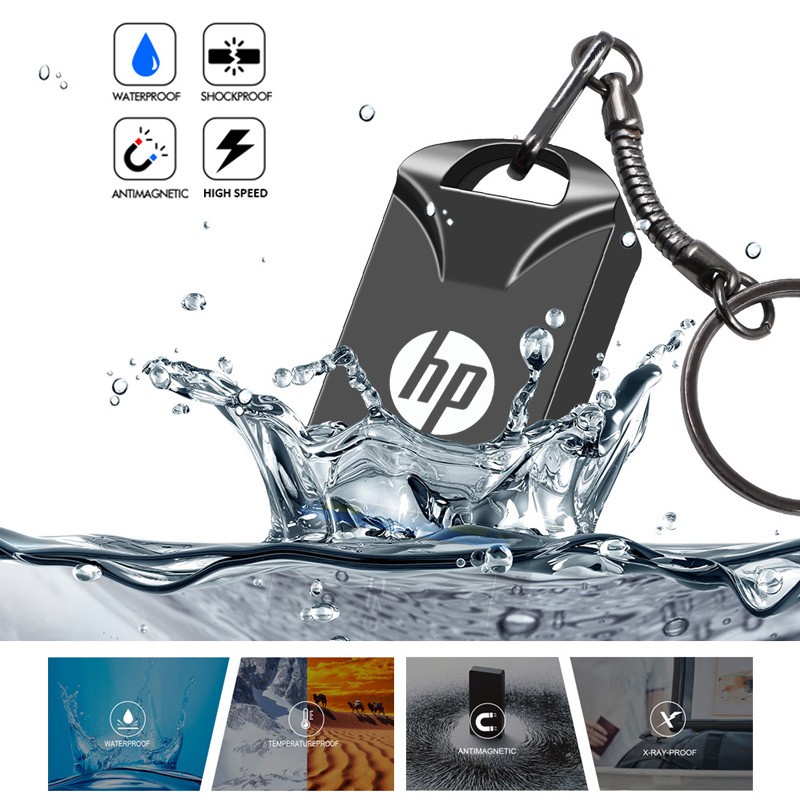 HP USB3.0 mini pen drive 128GB 2T pen drive usb de metal 16GB para for ...
