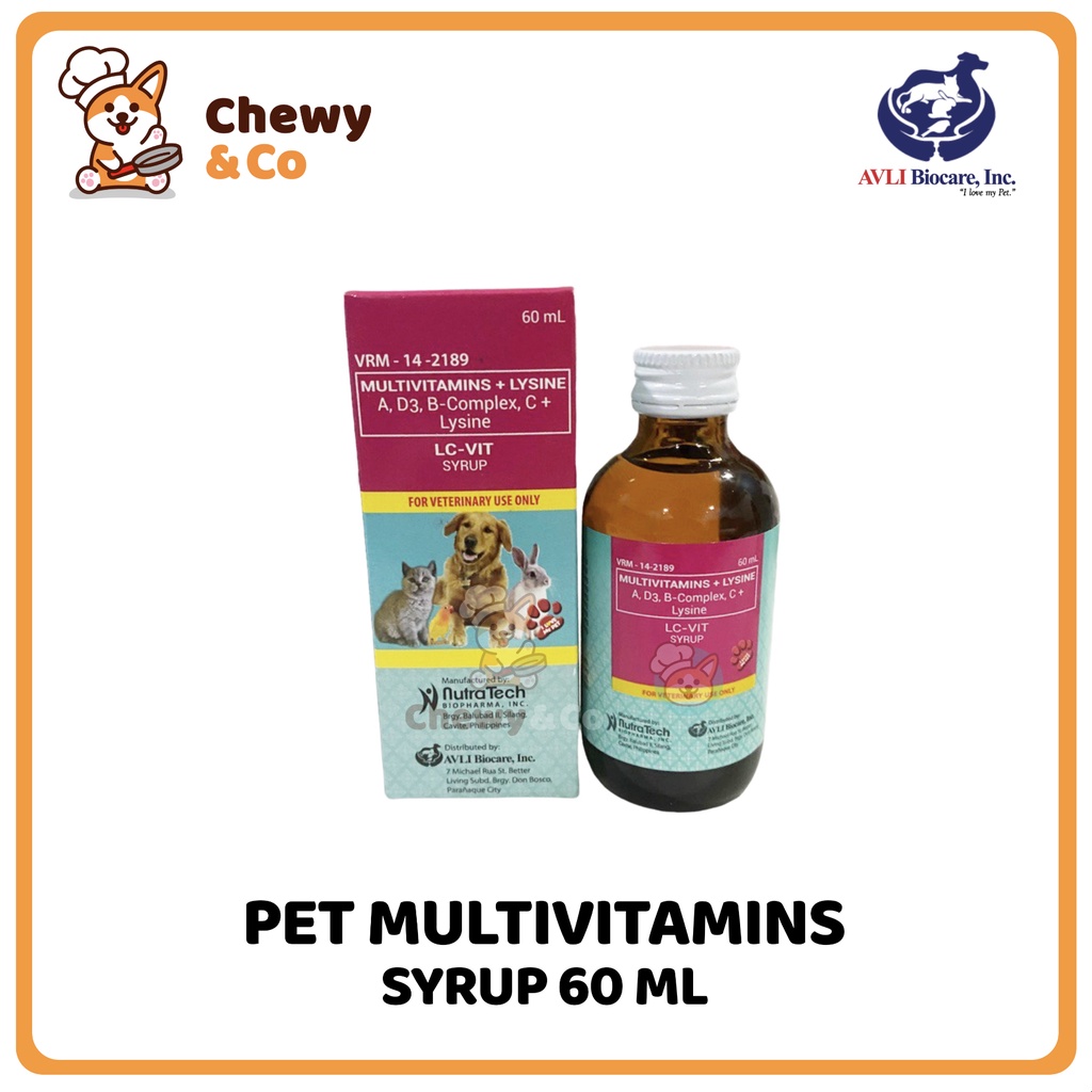 Pet Multivitamins Syrup LC-VIT (15ml/60ml/120ml) | Shopee Philippines