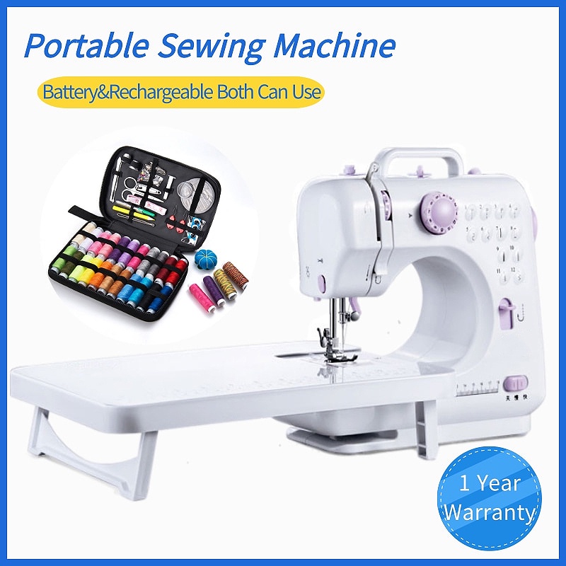 Electric Sewing Machine Set 12 Stitch Portable Sewing Machine Home ...