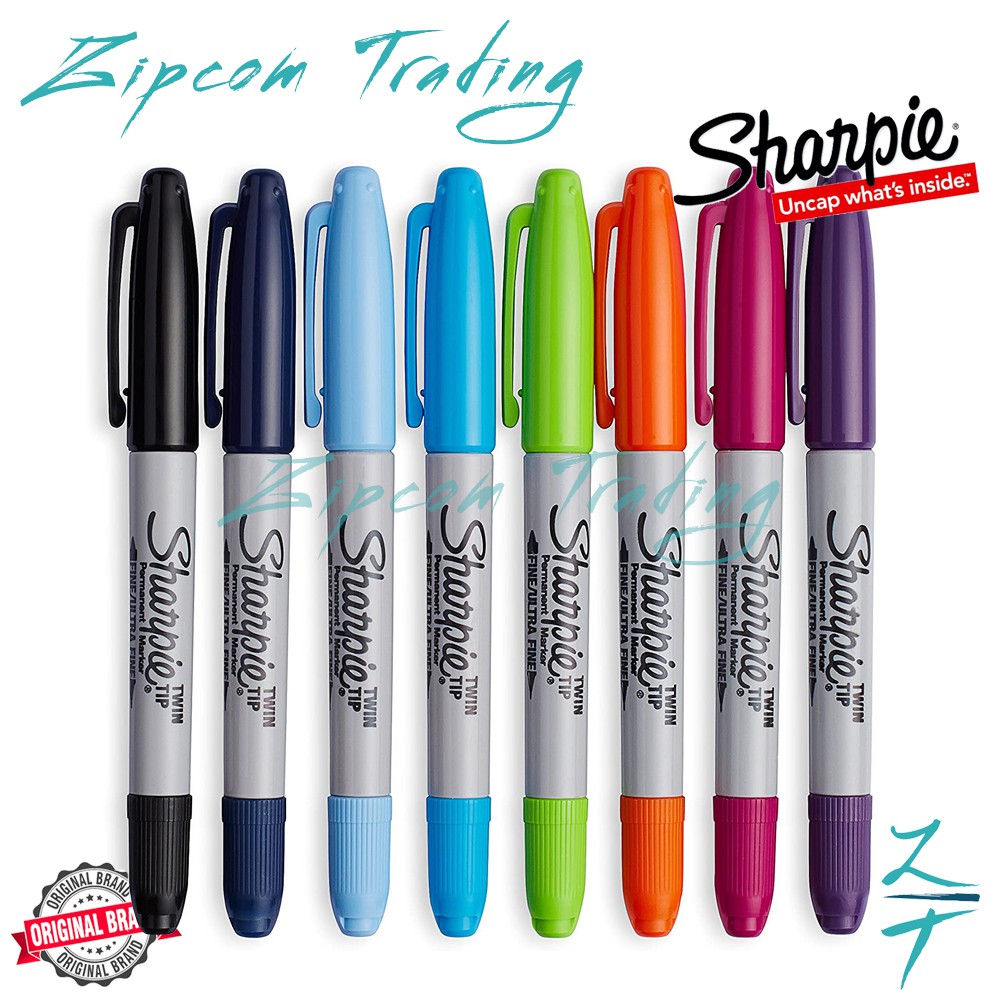 Sharpie Twin Tip Permanent Markers Pen | Shopee Philippines