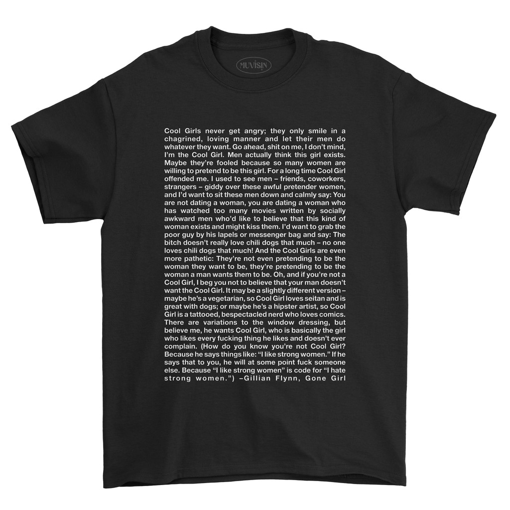FIlm GONE GIRL "Cool Girl" Monologue Movie T-shirt | Shopee Philippines