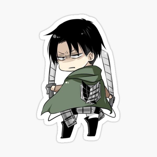 Anime Stickers / Levi Ackerman Attack on Titan Sticker / Laminated ...
