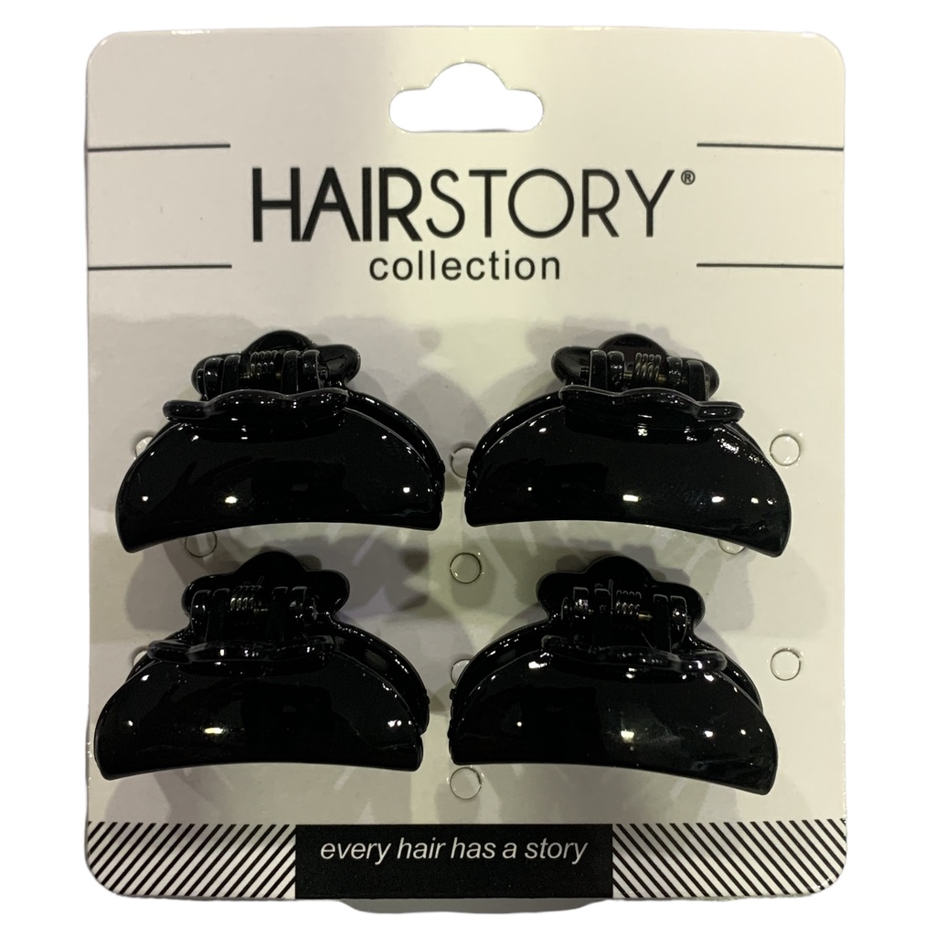 HAIRSTORY Plain Black Tiny Hair Clamp Clips | Shopee Philippines
