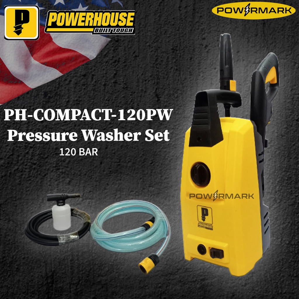 POWERHOUSE PH-COMPACT-120PW High Pressure Washer 120 BAR [POWERMARK ...