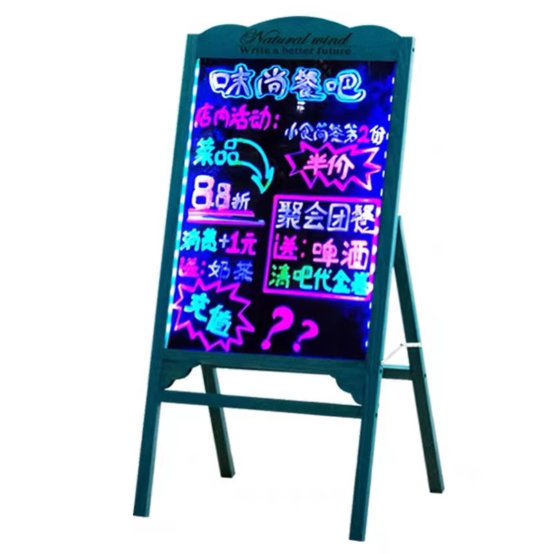 LED Electronic Fluorescent Board Luminous Word Billboard Shop ...