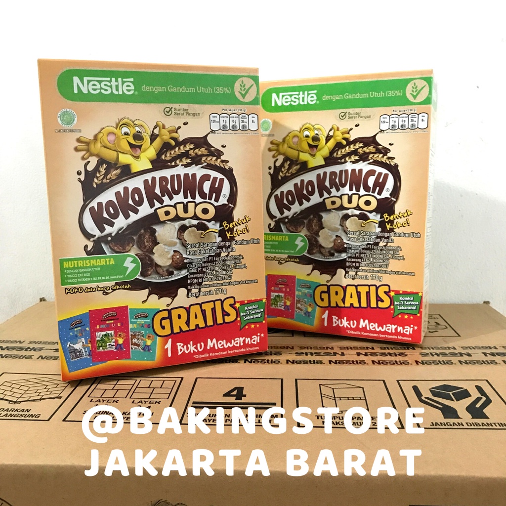 Koko KRUNCH DUO Cereal | Duo Nestle Chocolate Cereal Breakfast 170g ...