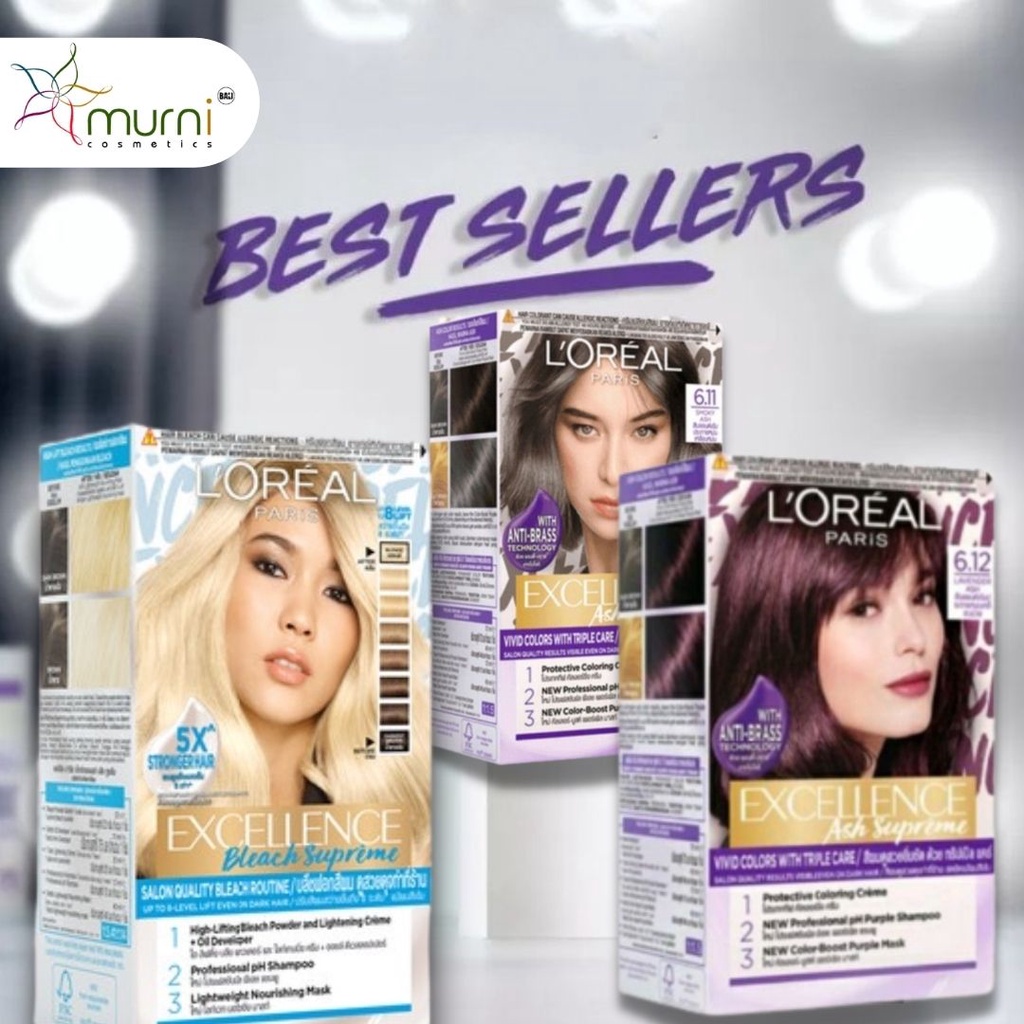 L'oreal EXCELLENCE ASH SUPREME | Excellence BLEACH SUPREME | Shopee ...