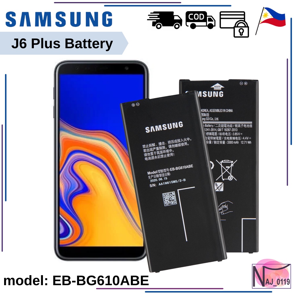 Samsung Galaxy J6 Plus Battery | Model: EB-BG610ABE (3300mAh) Original ...