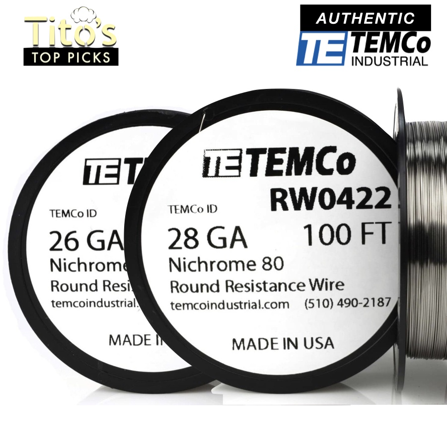 Authentic Temco USA Nichrome 80 wire 26 gauge & 28 gauge - 100 ft | Shopee Philippines