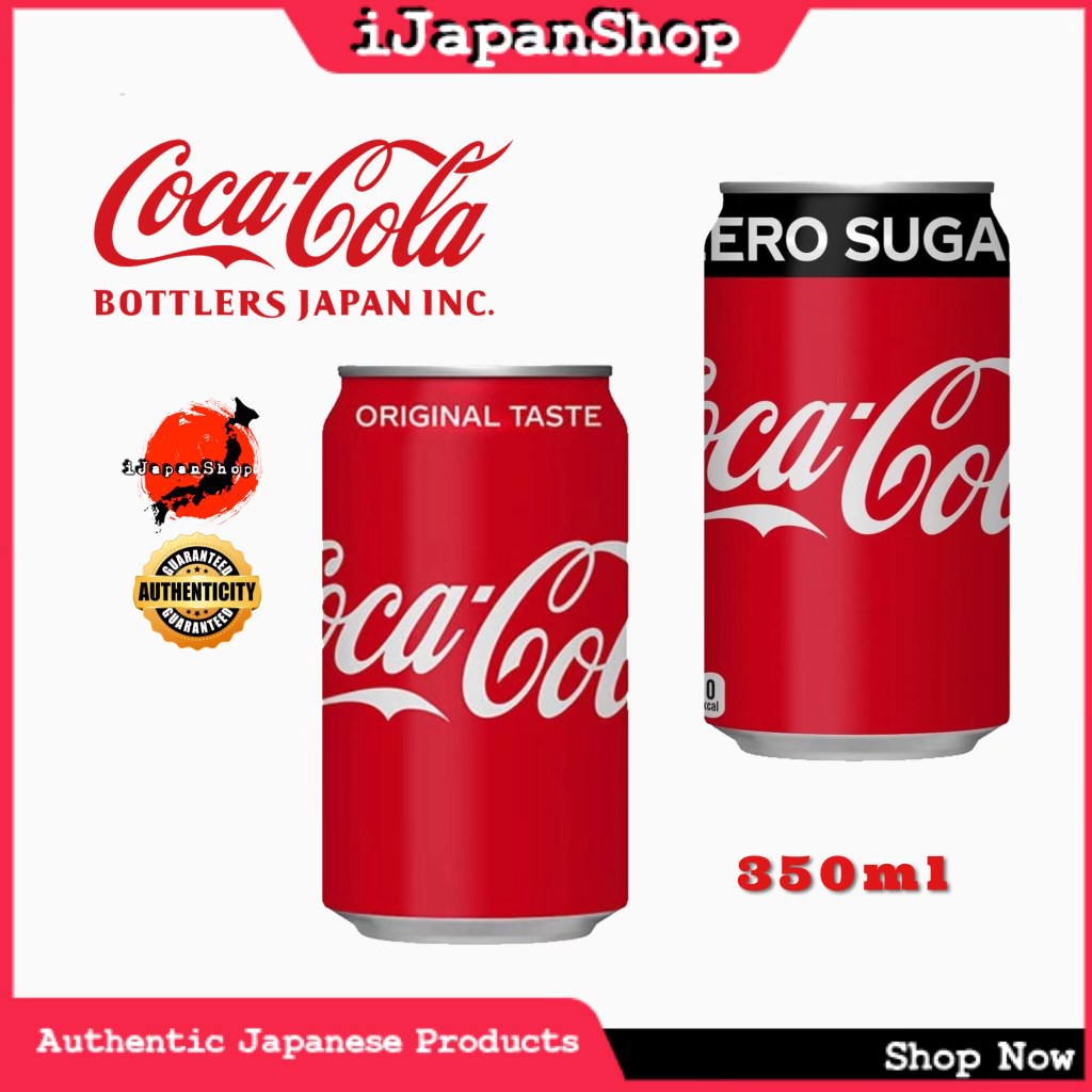 Coca Cola Japan Coke Original Zero In Can 350ML | Shopee Philippines