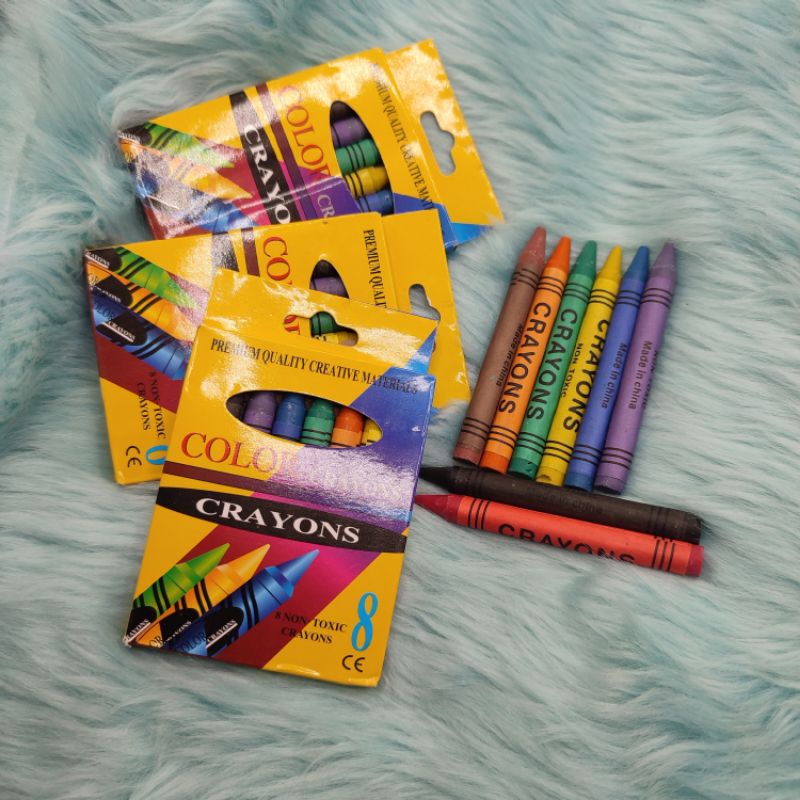 CRAYONS| 8 DIFFERENT COLORS | Shopee Philippines