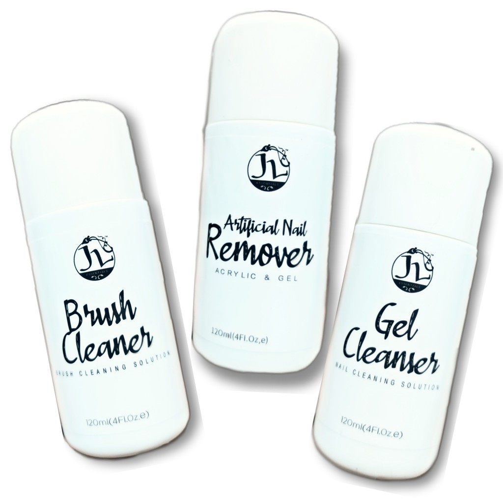 Acrylic Gel Nail Polish Remover 120ml or 1L cleanser brush cleaner or ...