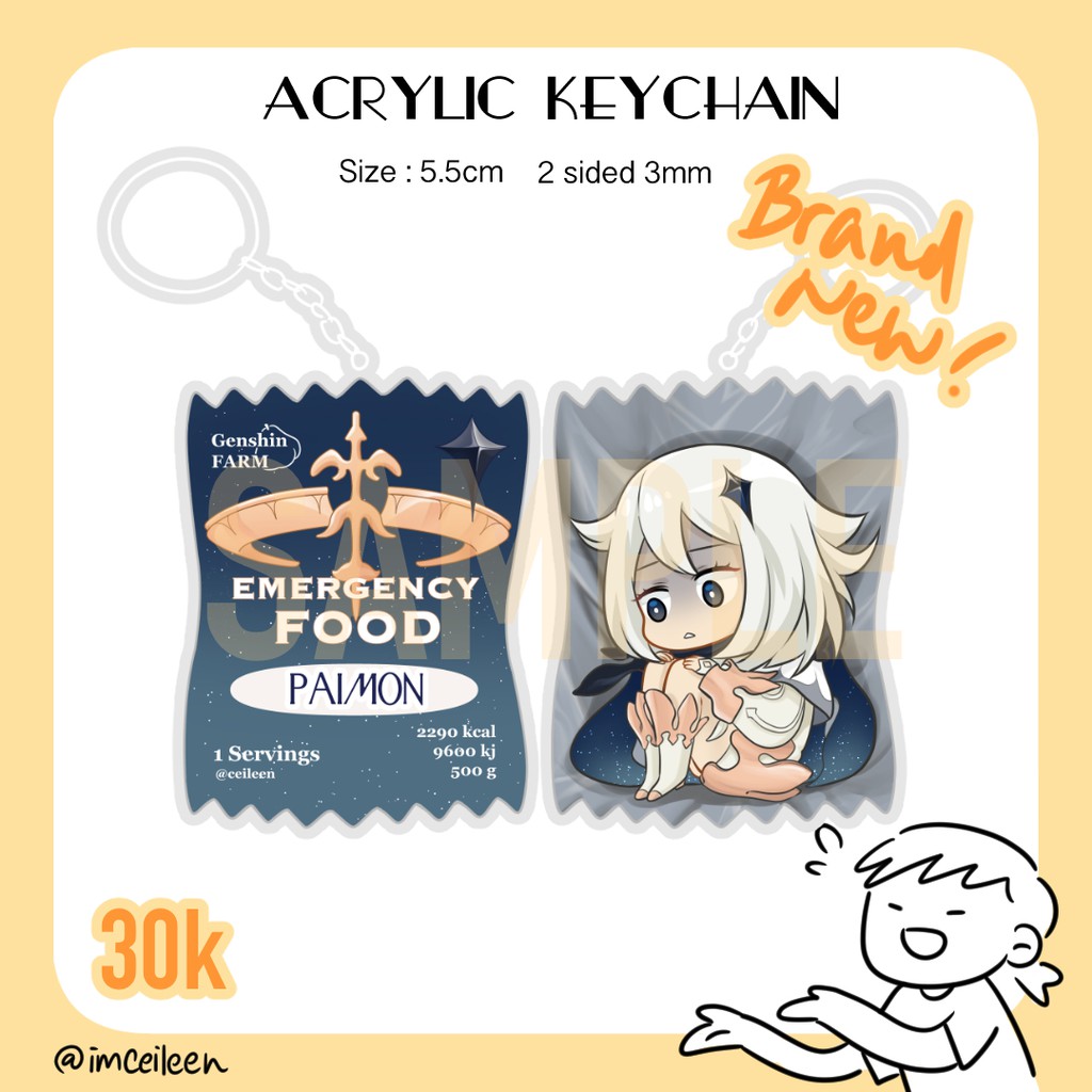 Paimon Genshin Impact Keychain [Unit Sell] | Shopee Philippines