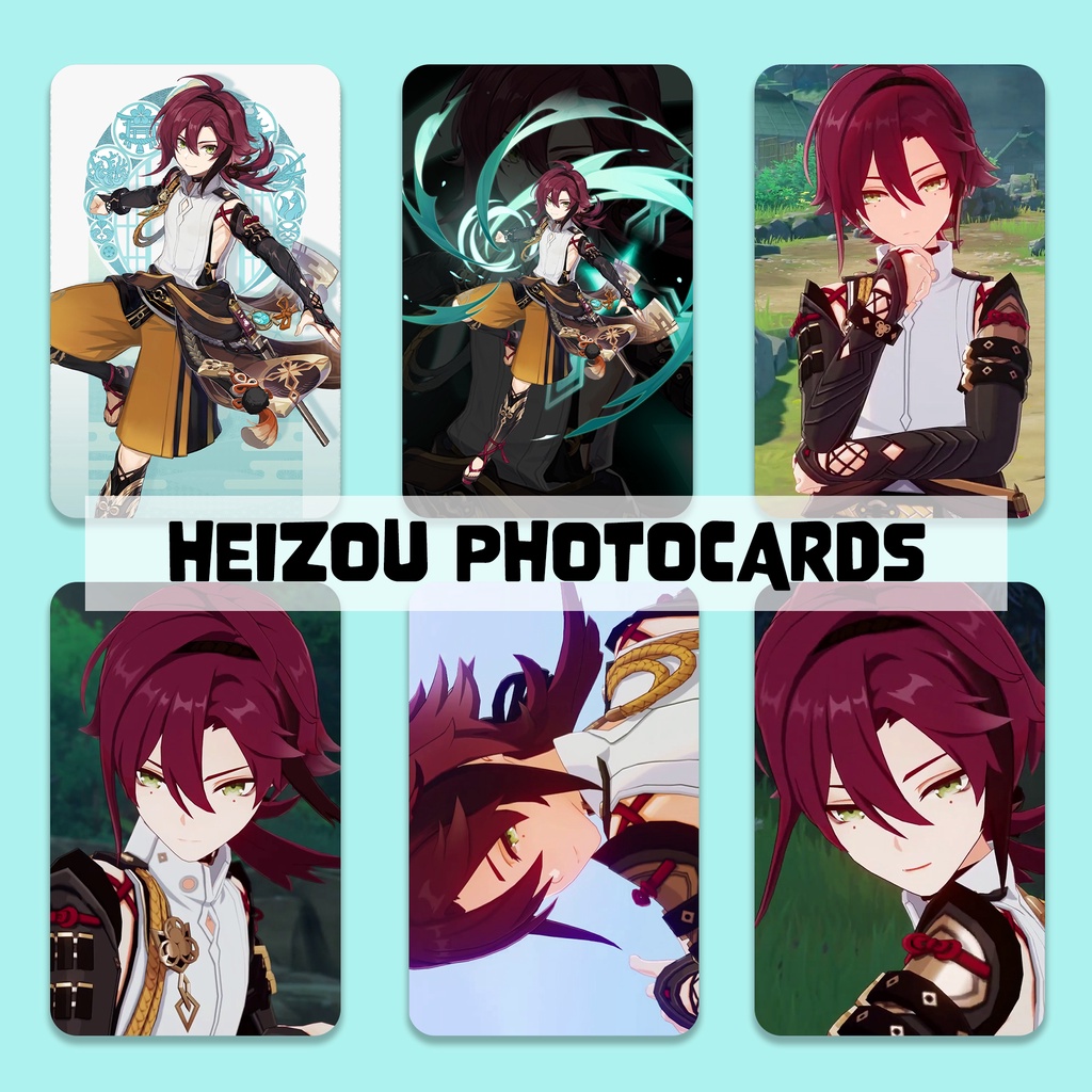 Genshin Impact Photocards - SHIKANOIN HEIZOU Textured Photocards Front ...