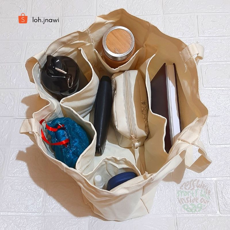 Multi Purpose Tote Bag Shopping Bag Multi Pocket Multi-Purpose Tote Bag ...