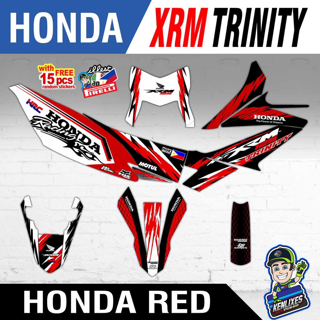 Honda XRM 125 Trinity Full Body Decals Sticker KENLIXES | Shopee Philippines